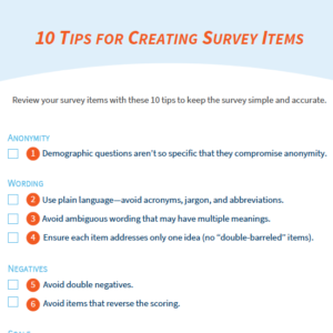 10 Tips for Creating Survey Items - LearningBridge